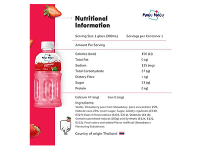 Strawberry Juice Drink (Mogu Mogu)